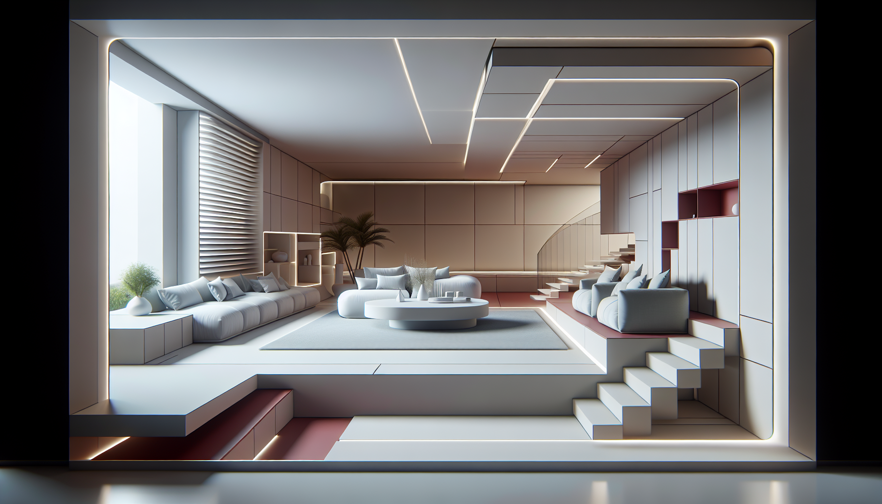 Sunken living rooms rising in 2025 trends - Buttercup